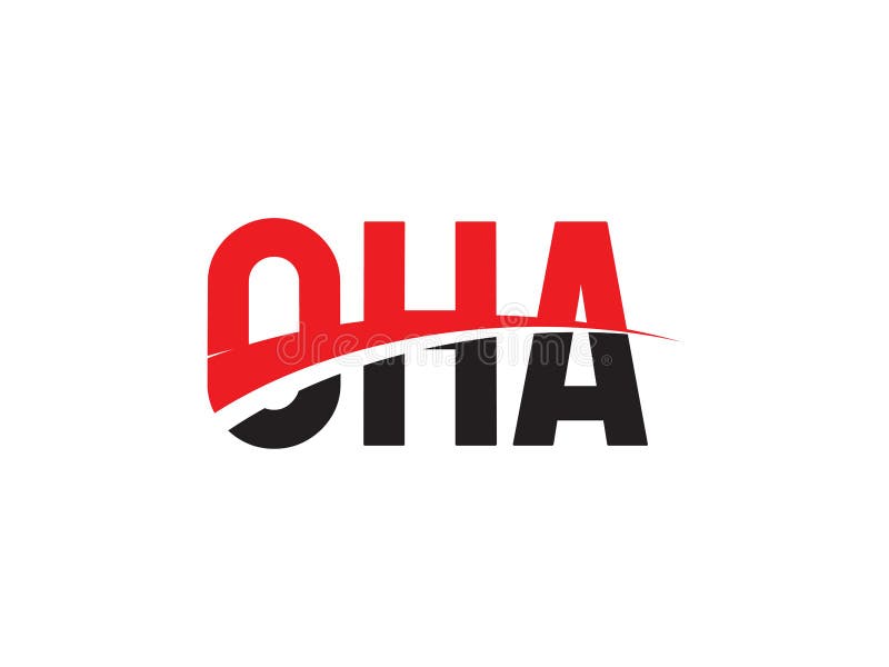 OHA Letter Initial Logo Design Vector Illustration Stock Vector ...