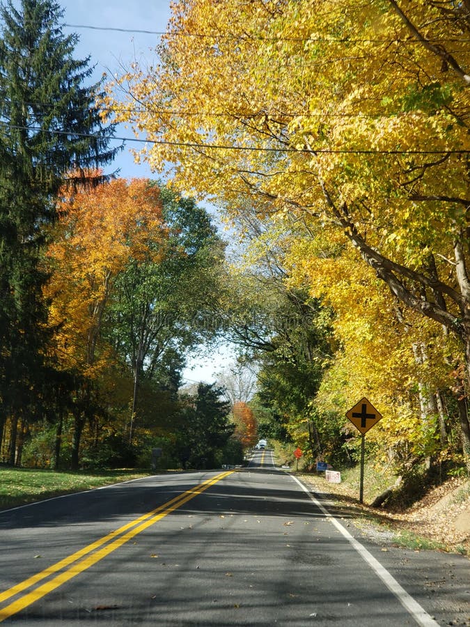 Ohio autumn road stock photo. Image of road, ohio, autumn - 162777228