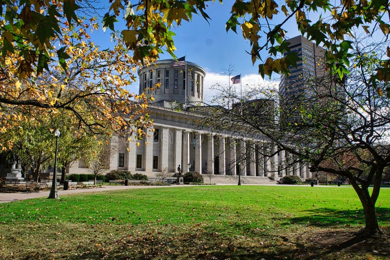 Ohio Capital / Statehouse in Columbus Ohio in the Fall. Stock Photo ...
