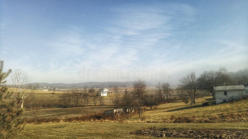 Ohio county side stock image. Image of cloud, sunset - 208805765