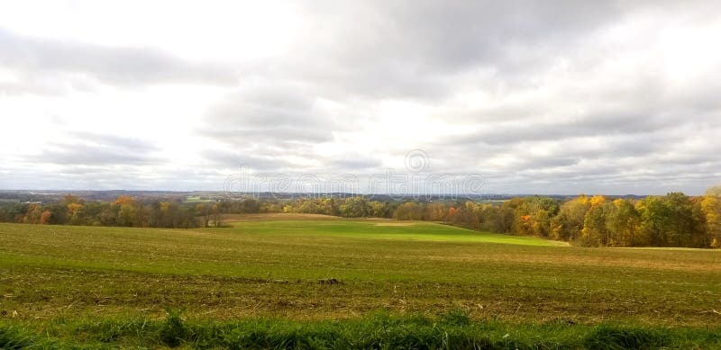 Ohio Farm Land in the Autumn Stock Image - Image of green, land: 173059089