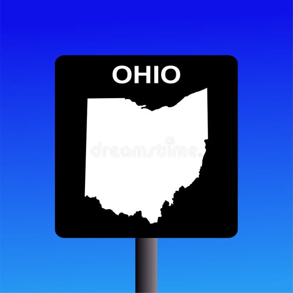 Ohio highway sign stock vector. Illustration of ohio, blank - 3422216
