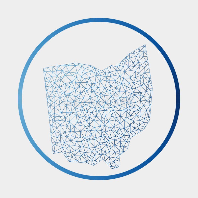Ohio Map Icon on White Background. Ohio US State Sign. Ohio Outline ...