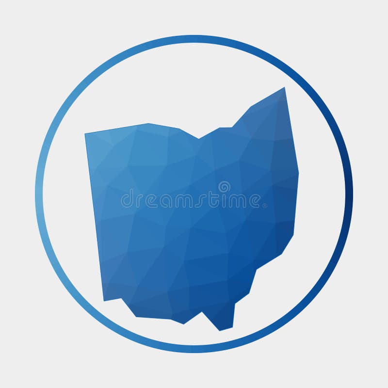 Ohio icon. stock vector. Illustration of polygon, icon - 217261734