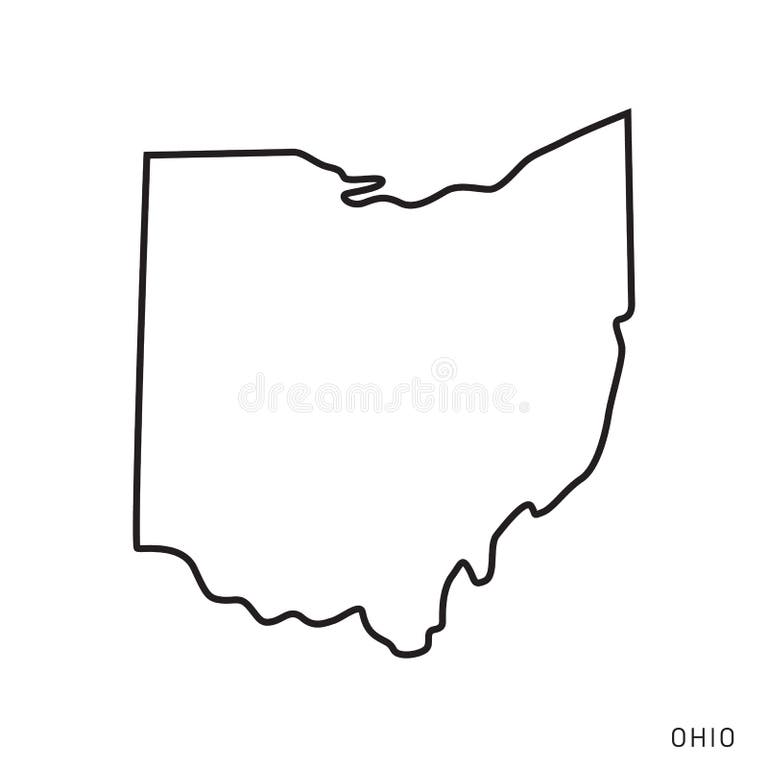 Ohio Map Outline Stock Illustrations – 1,265 Ohio Map Outline Stock ...