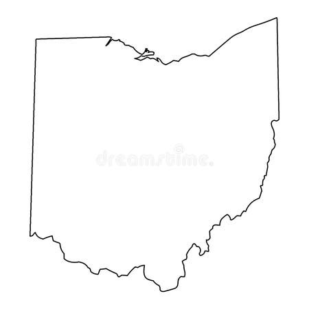 Ohio Map Outline Stock Illustrations – 3,374 Ohio Map Outline Stock ...