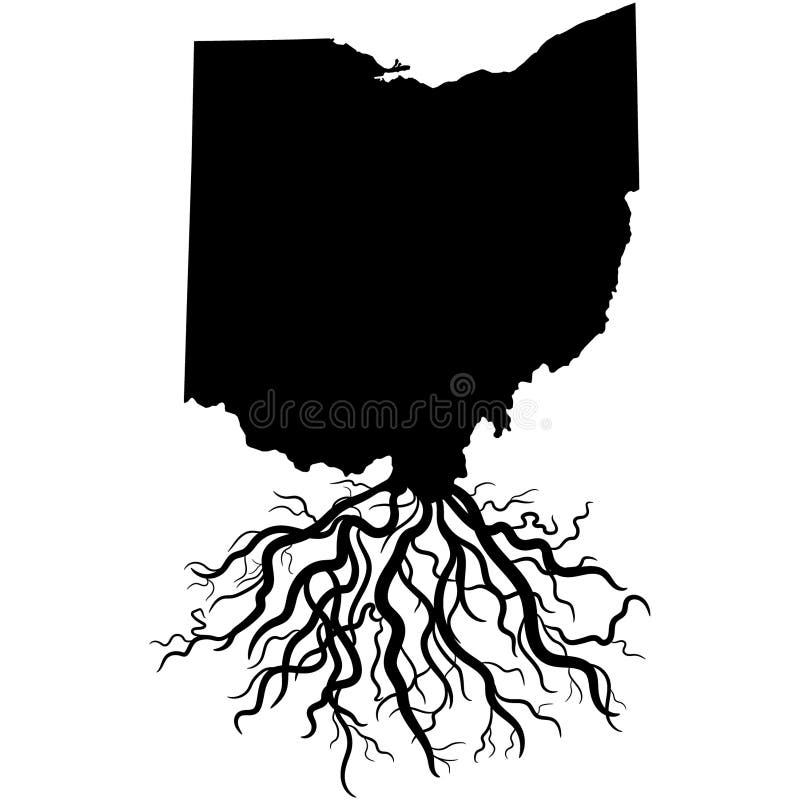 Ohio Map Vector File Digital Download Stock Vector - Illustration of ...