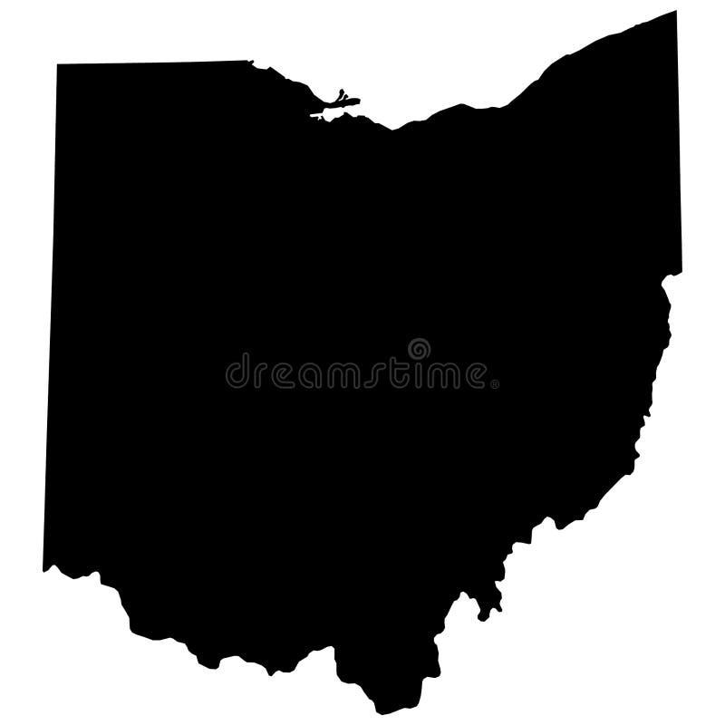 Ohio Map Vector File Digital Download Stock Vector - Illustration of ...