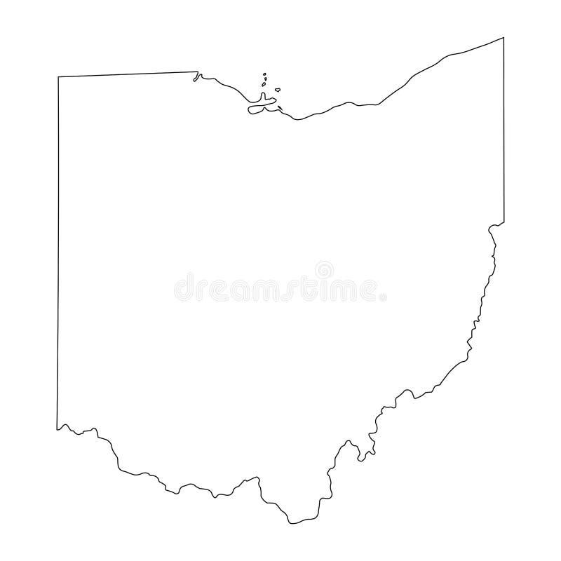 ohio outline map