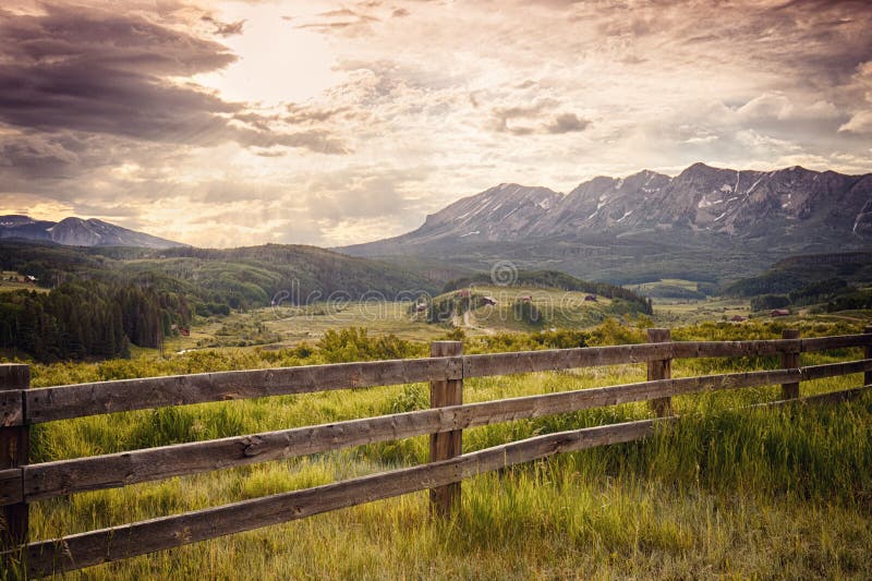 Ohio Pass Sunset Near Crested Butte Stock Photo - Image of gunnison ...