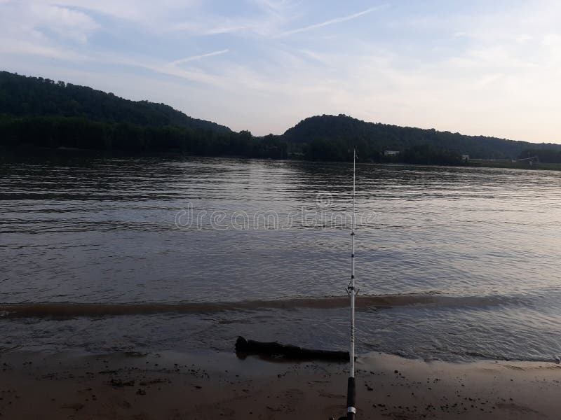 The ohio river stock photo. Image of beach, horizon - 191735624