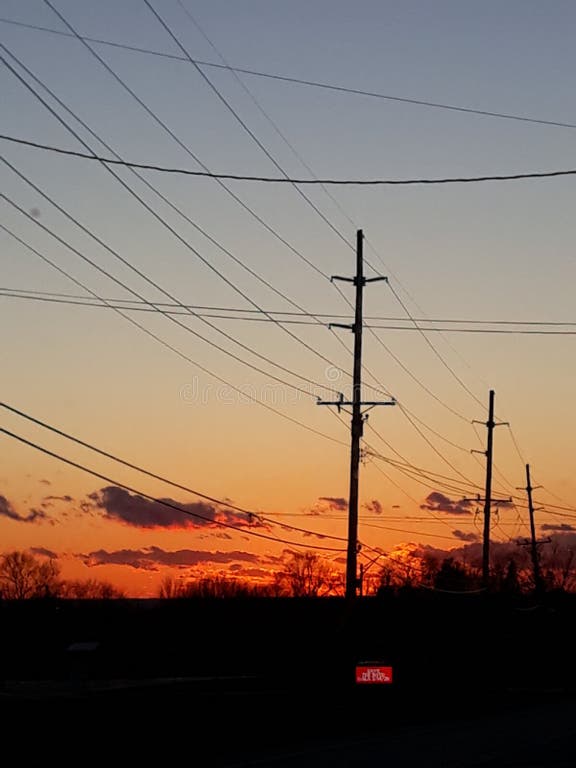 Ohio sky during sunset stock photo. Image of sunset - 176755242