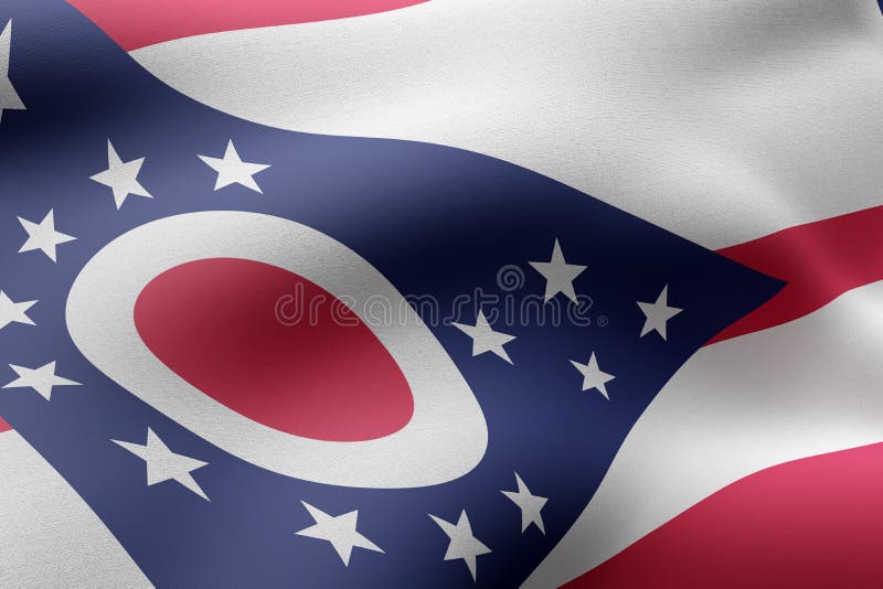 Ohio State flag stock illustration. Illustration of states - 199012597