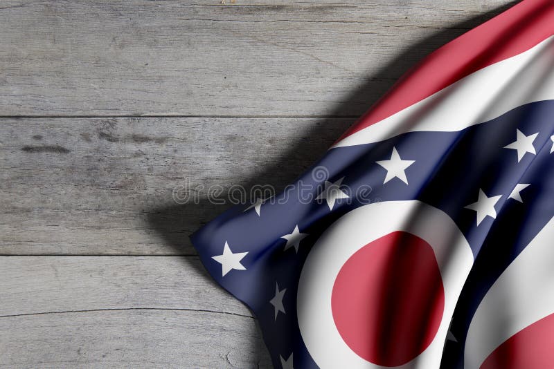 Ohio State flag stock illustration. Illustration of flag - 89496236