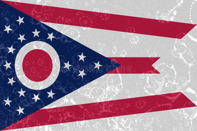 Ohio State Flag stock photo. Image of rusting, abstract - 203618084