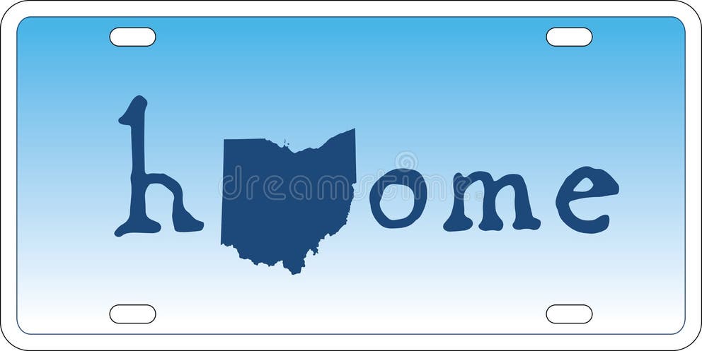 Ohio License Plate Stock Illustrations – 18 Ohio License Plate Stock ...