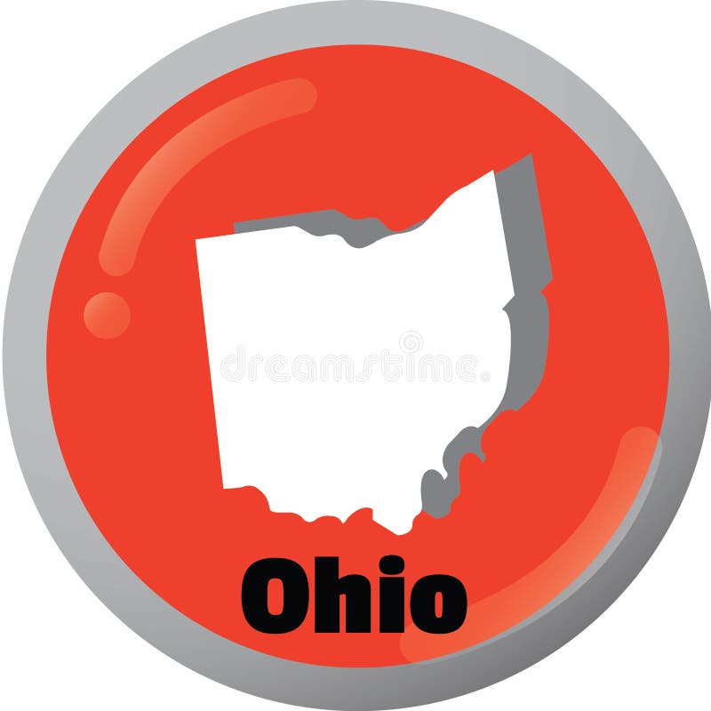 Ohio State Map. Vector Illustration Decorative Design Stock Vector ...