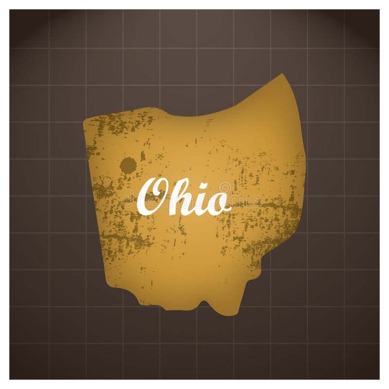 Ohio State Map. Vector Illustration Decorative Design Stock Vector ...