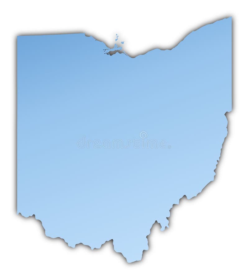 Ohio Map stock vector. Illustration of appalachian, canadian - 30152305