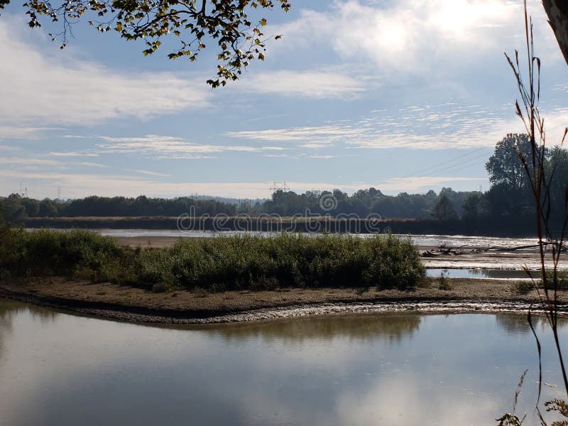Ohio view over the river stock image. Image of scenery - 129338379