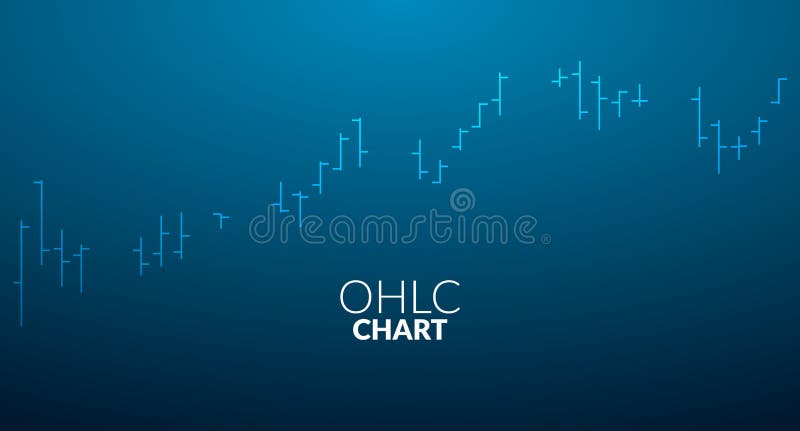 OHLC Chart Business Line Stick Analytics Graph Infographic Stock Vector ...