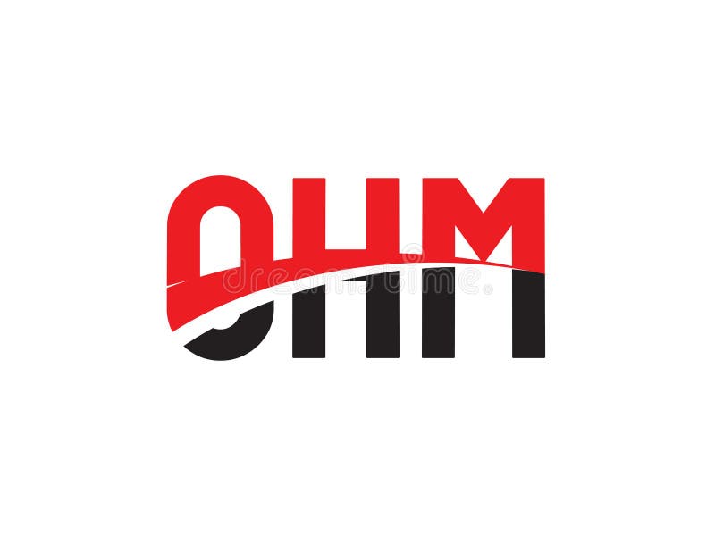 OHM Letter Initial Logo Design Vector Illustration Stock Vector ...