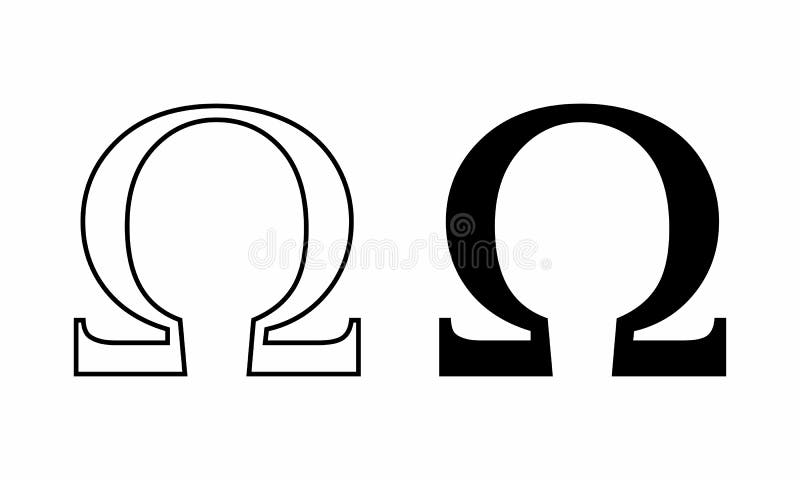 Ohm symbols illustration stock illustration. Illustration of black ...