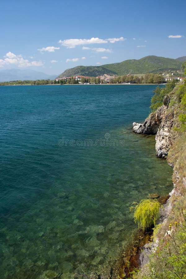 Ohrid Lake, Pogradec, Albania Stock Image - Image of pogradec, water ...