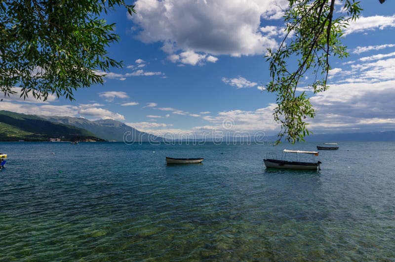 Ohrid Lake and the beaches editorial image. Image of summer - 102792675