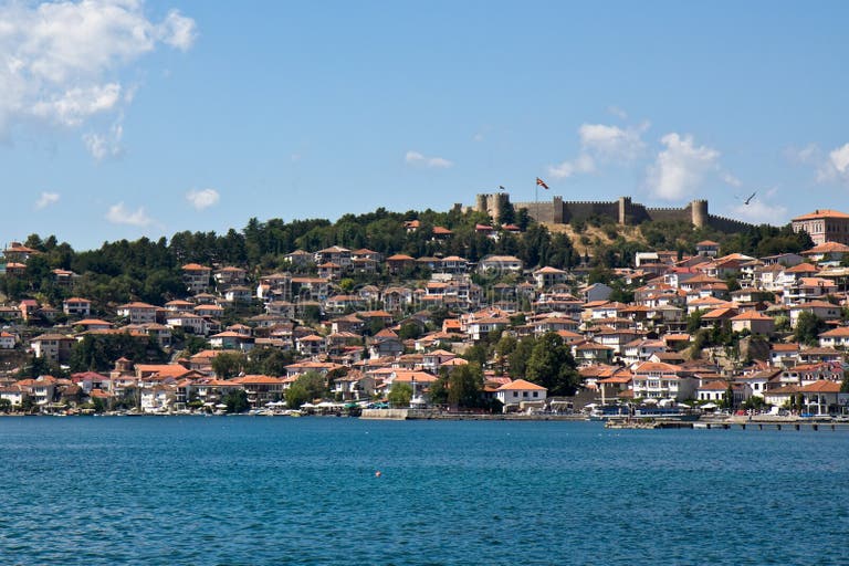 Ohrid Lake and City stock image. Image of ohrid, medieval - 11132341