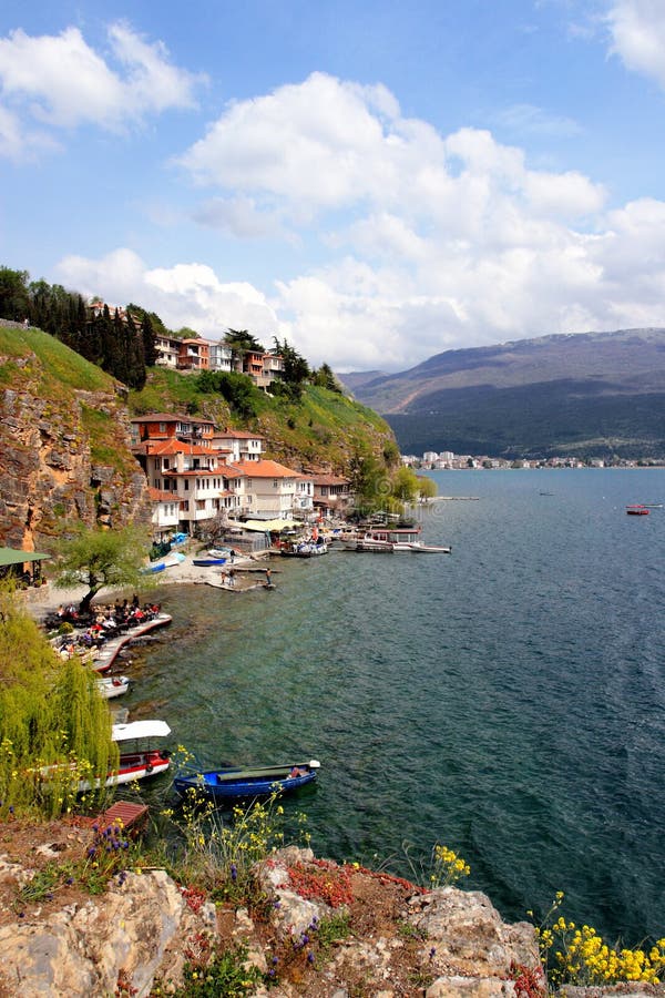 Ohrid, Macedonia stock photo. Image of house, mountains - 11145452