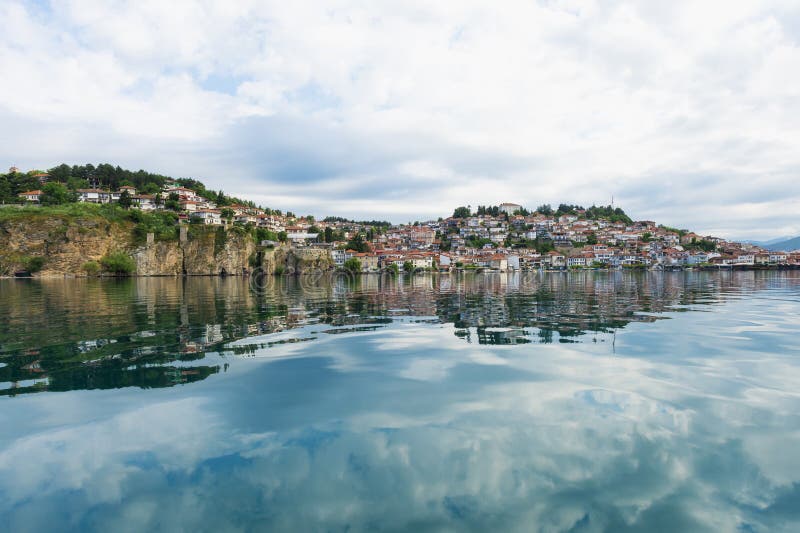 Ohrid Old City, Lake Ohrid, Macedonia Stock Photo - Image of world ...