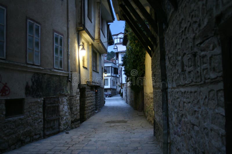 Ohrid Streets stock image. Image of stony, albania, architecture - 42588957