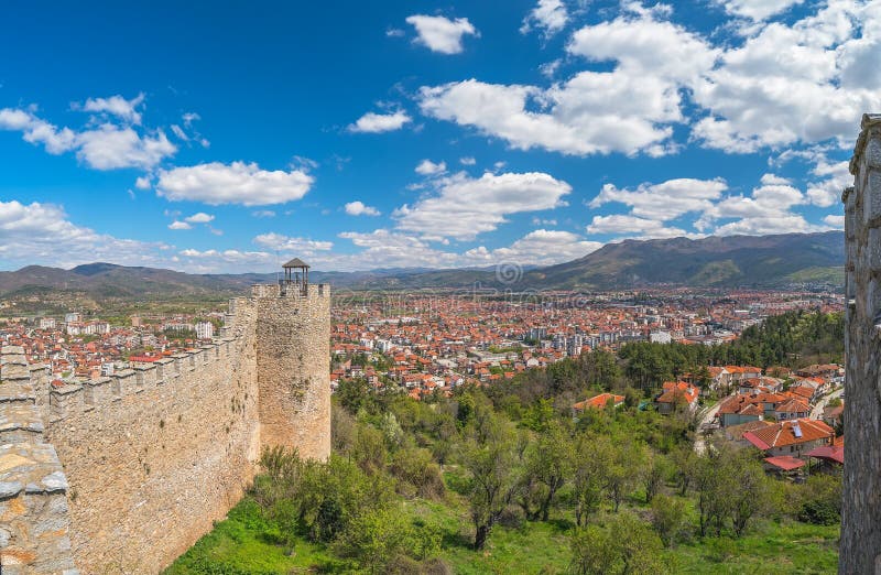 Ohrid Town As Seen from the Castle Samuil Stock Photo - Image of hills ...