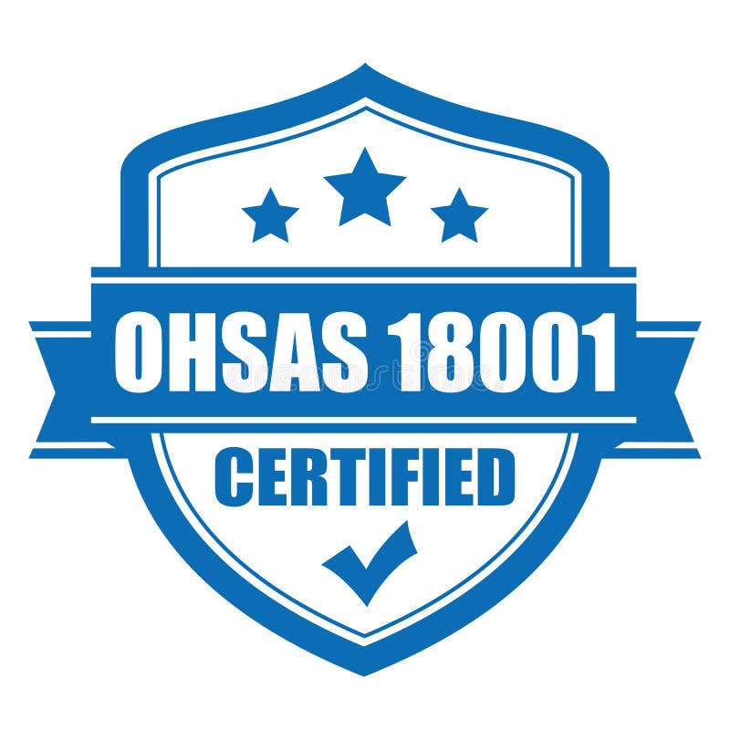 Ohsas 18001 Certified Vector Icon Stock Vector - Illustration of ...