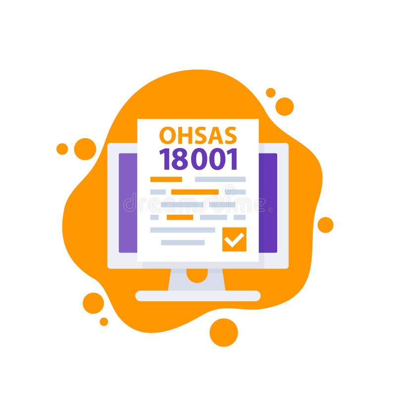 OHSAS 18001 Standard Vector Icon Stock Vector - Illustration of form ...
