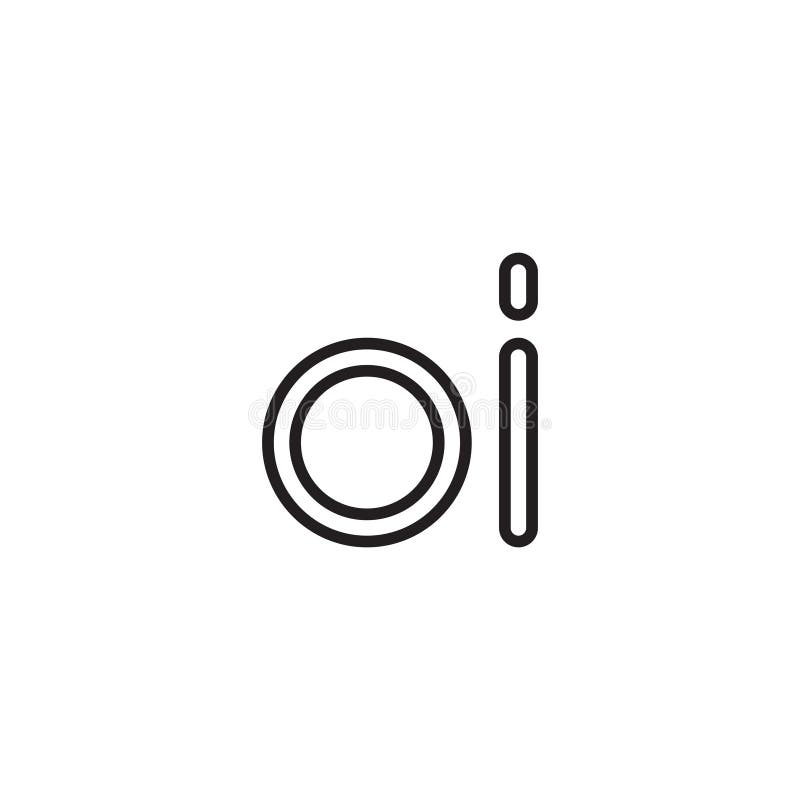 Oi Initial Letter Vector Logo Icon Stock Vector - Illustration of ...