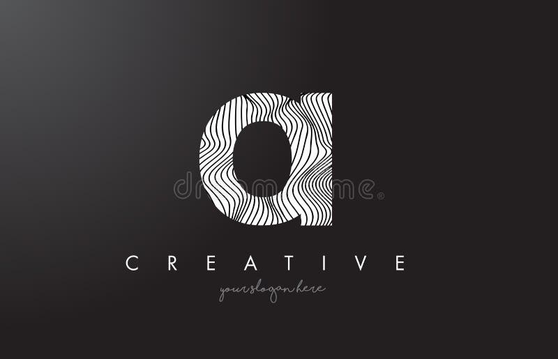 OI O I Letter Logo with Zebra Lines Texture Design Vector. Stock Vector ...