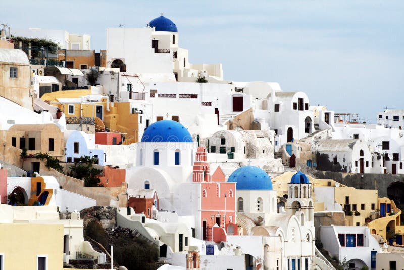 Oia town stock photo. Image of landmark, greek, tradition - 28720796