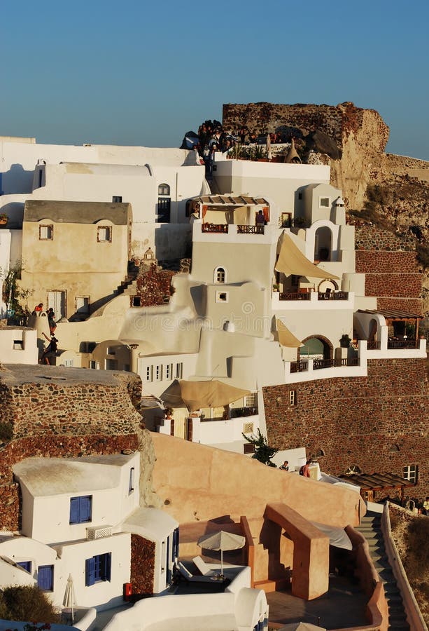 Oia Village architecture stock image. Image of urban - 11466653