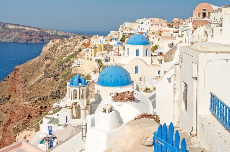 Oia village.. stock photo. Image of faith, culture, aegean - 65727980
