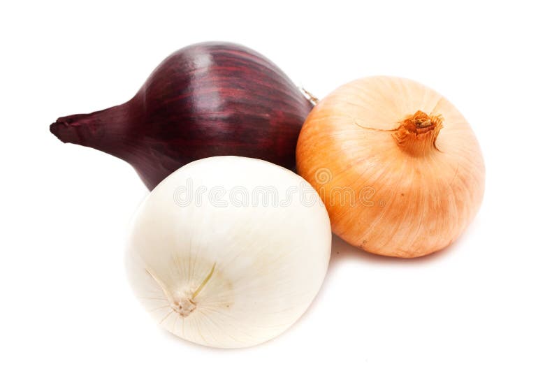 Oignon Rouge, Jaune Et Blanc Image stock - Image of perfection ...