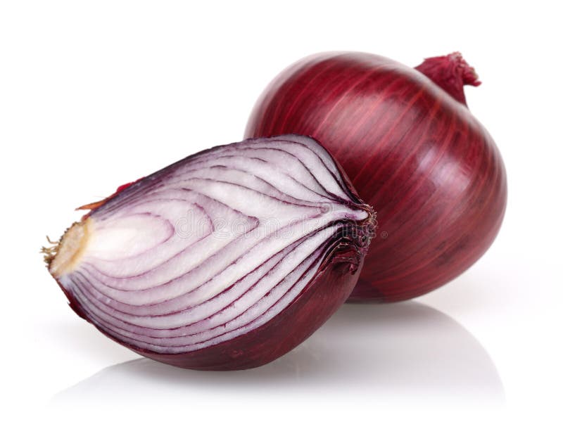 Oignon Rouge Sur Le Fond Blanc Photo stock - Image du échalote, sain ...