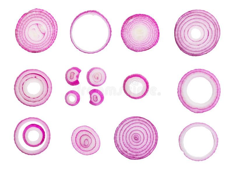 Oignons Rouges Coupés En Tranches Photo stock - Image du légume, fermer ...