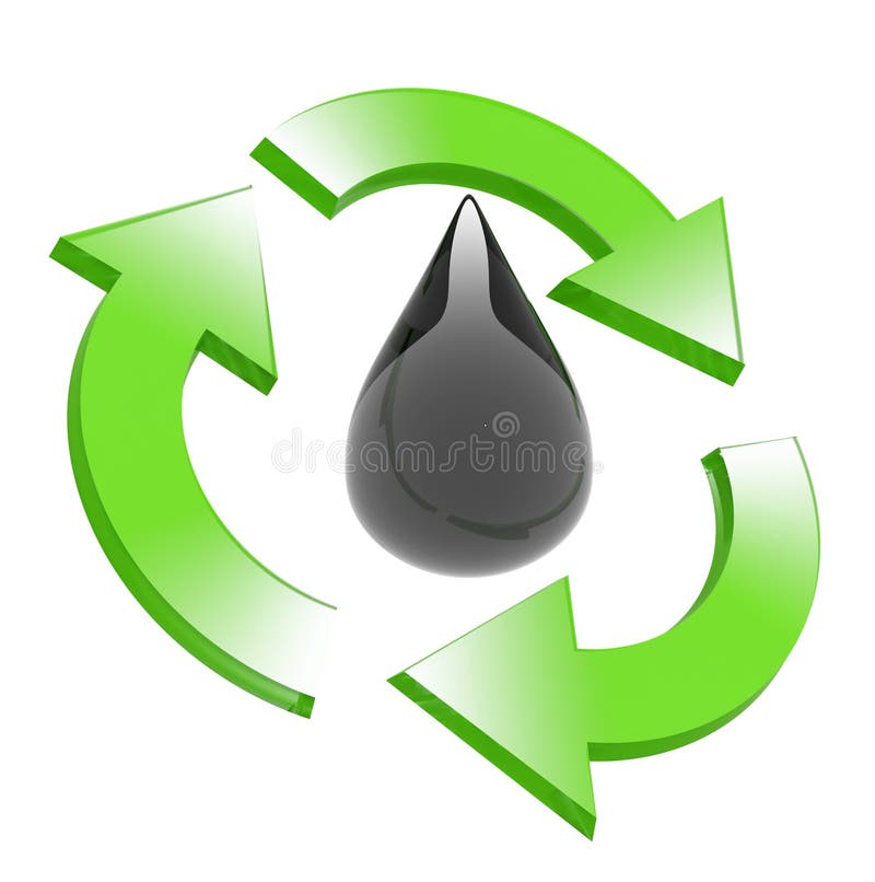 Recycle Oil stock illustration. Illustration of drawing - 2926720