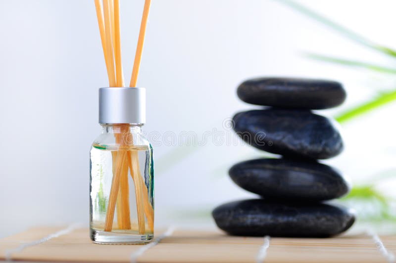 Oil Aromatherapy with Stones Stock Photo - Image of relaxing, fragrance ...