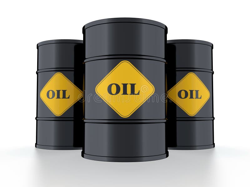 Oil and Gas Barrels and Drums Symbol Stock Illustration - Illustration ...