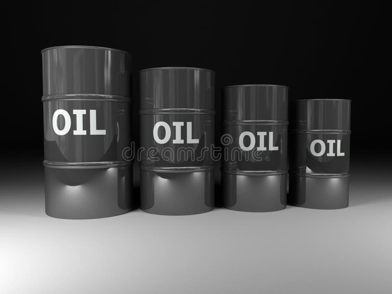 Oil and Gas Barrels and Drums Symbol Stock Illustration - Illustration ...