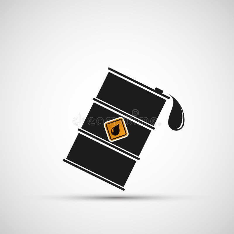 Oil Barrel Icon. Logo Isolated on White Background Stock Vector ...