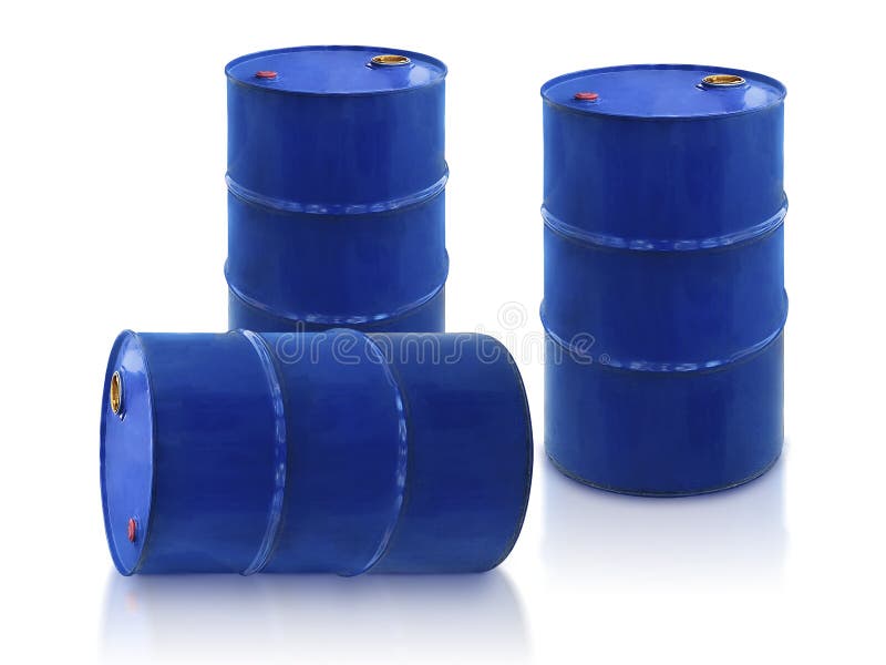 Oil Barrel Isolated on White Stock Image - Image of container, energy ...